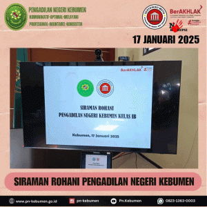 SIRAMAN ROHANI PENGADILAN NEGERI KEBUMEN BULAN JANUARI 2025 ...
